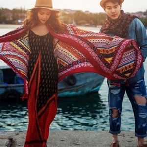 Accessories | Boho Gypsy Inspired Tasseled Blanket Scarf | Poshmark